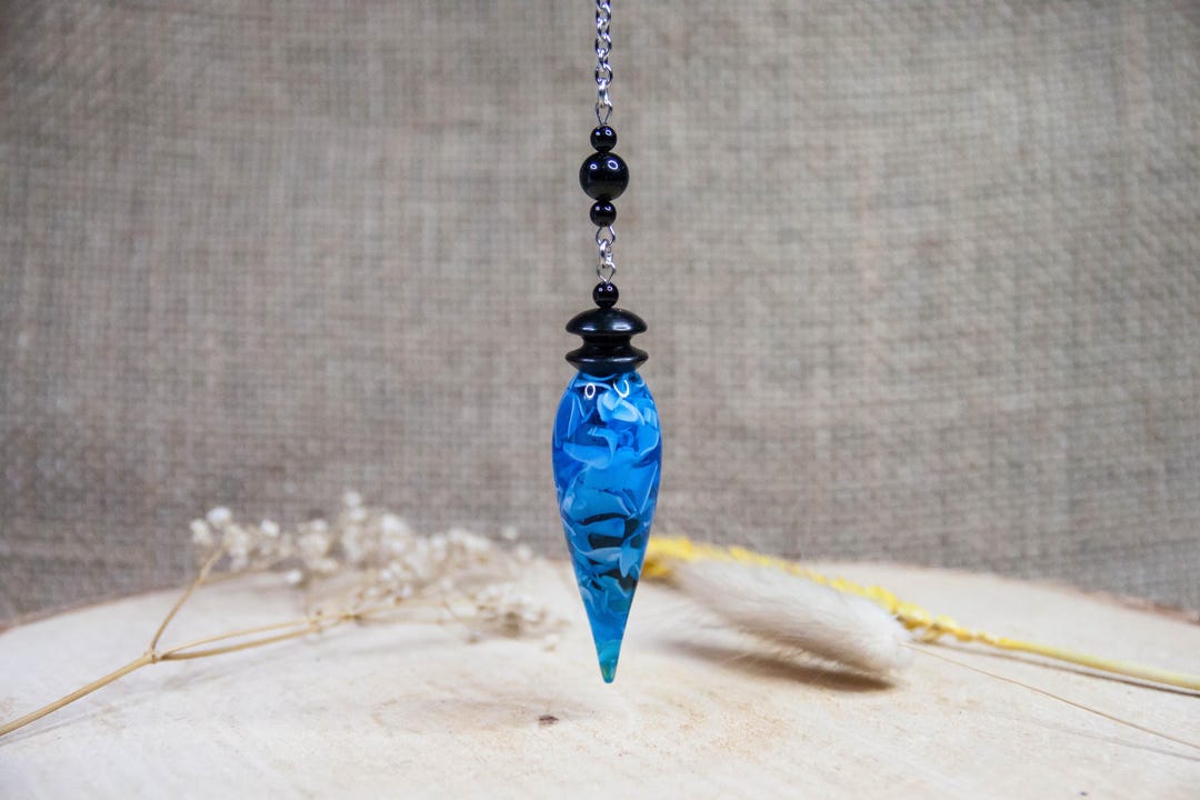 Divinatory Pendulum in Resin and Ebony Wood (cameroon) - Weighted ...
