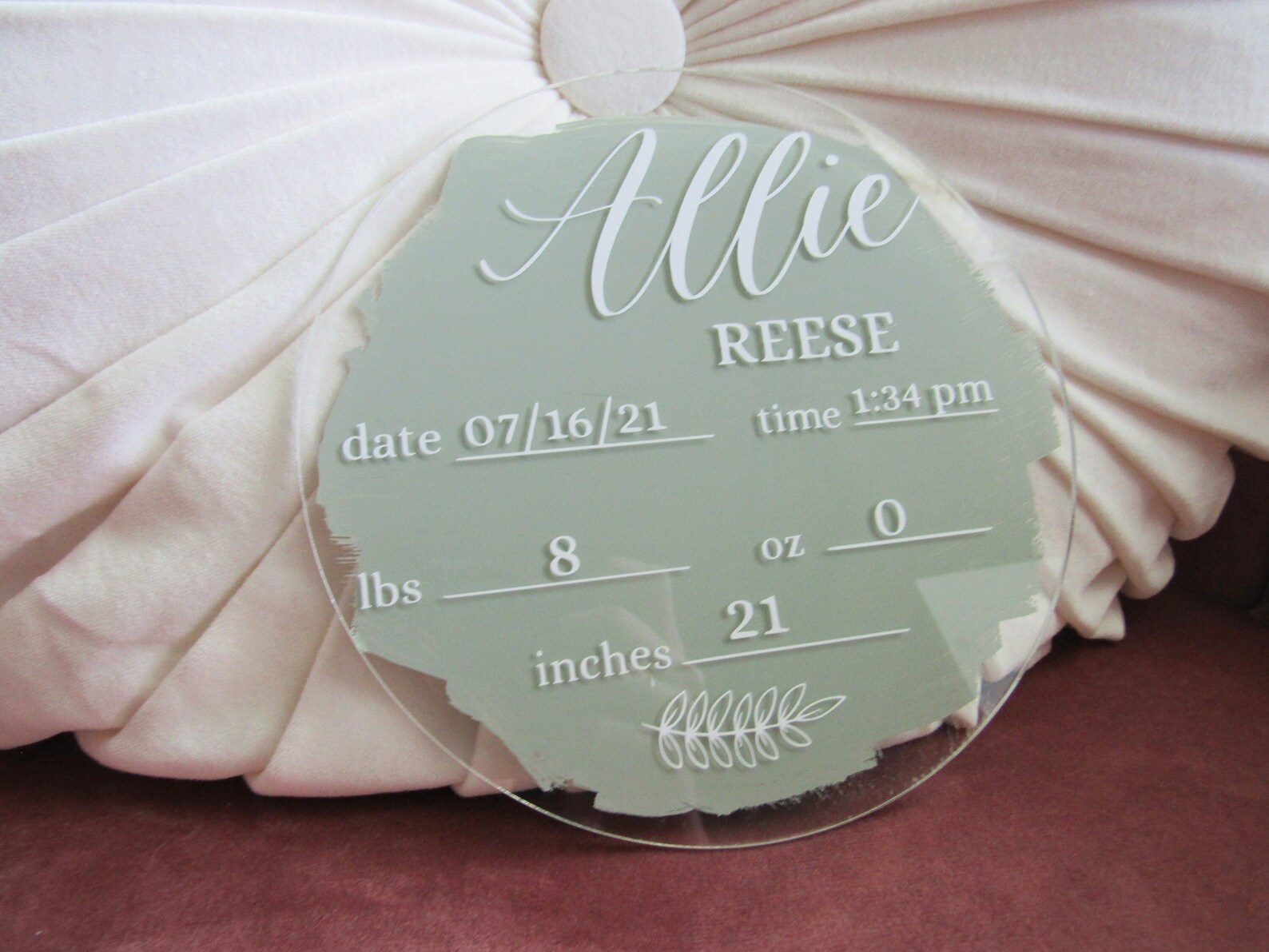 Acrylic Birth Announcement Sign Baby Announcement Sign Baby - Etsy