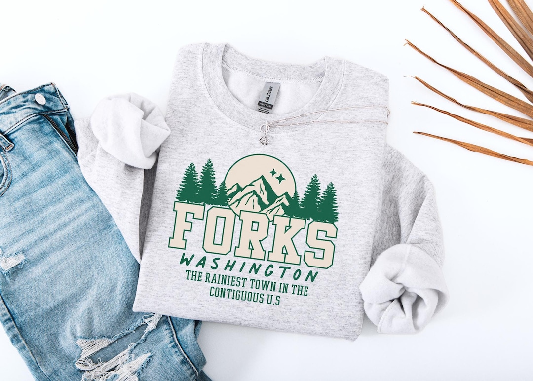 Forks Washington Sweatshirt, Spider Monkey Shirt, Forks WA Shirt ...
