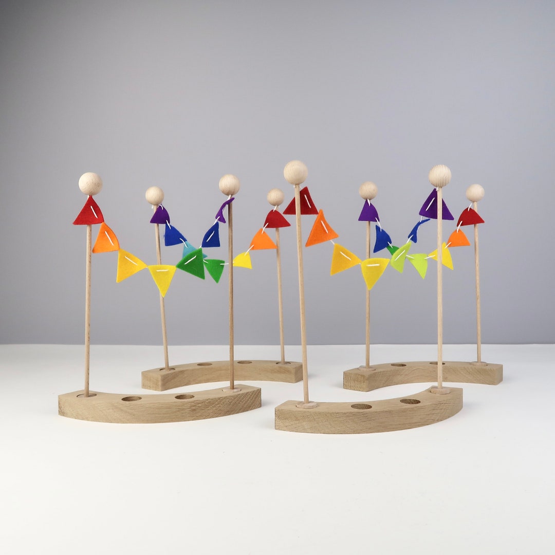 Colorful Rainbow Pennant Chains for Your Birthday Ring Sustainable ...