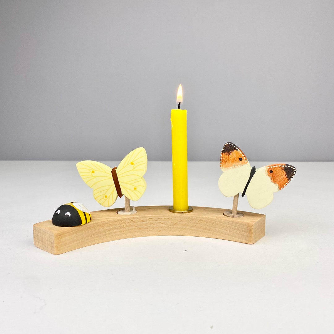 Motif Plug Butterfly Wooden Plug Brimstone Butterfly Aurora Butterfly ...