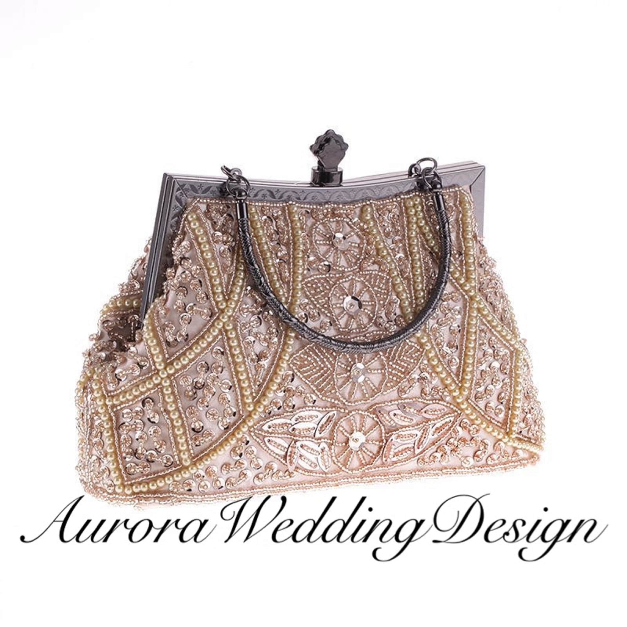 Luxury Bridal Wedding Event Evening Clutch Beaded Purse - Etsy UK