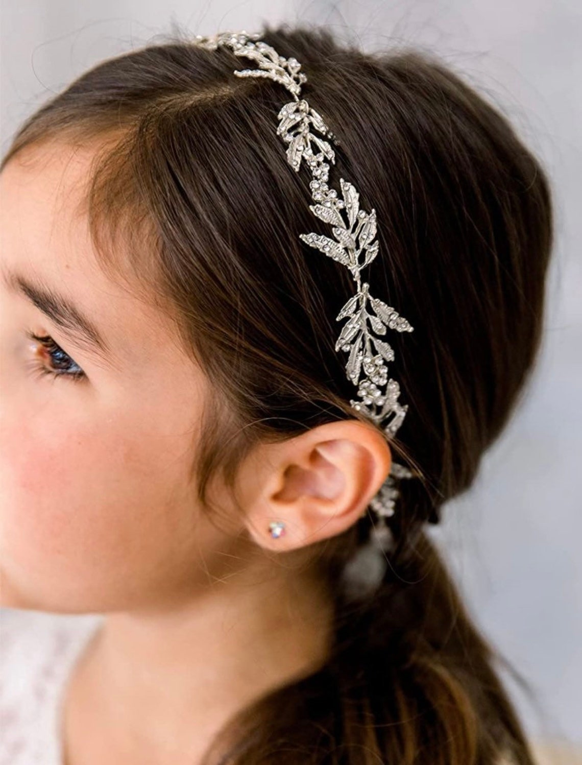 Flower Girl Headpiece for Wedding Headband Princess Hair - Etsy