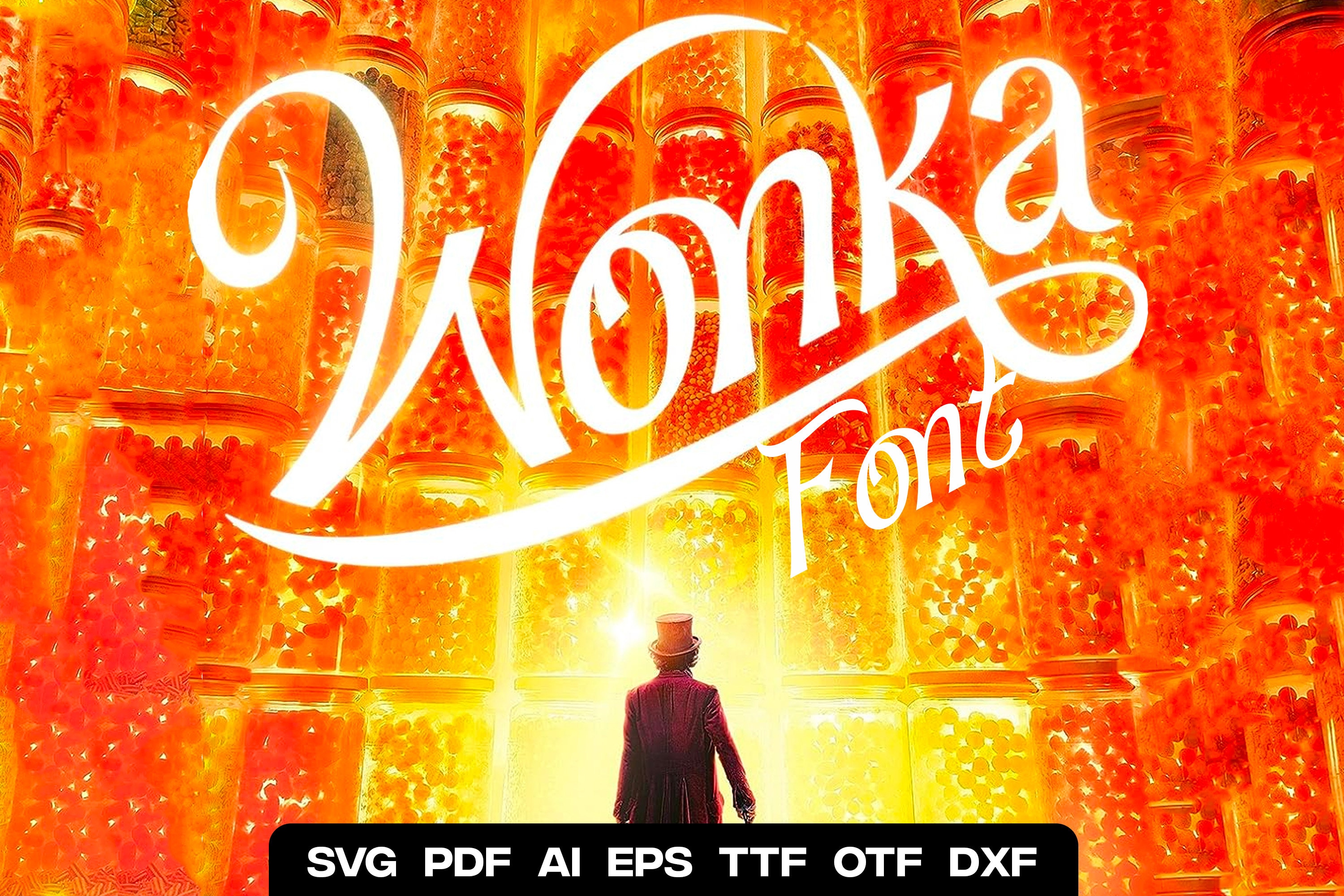 Wonka Font Bundle Wonka SVG TTF OTF Files Retro Old - Etsy Canada