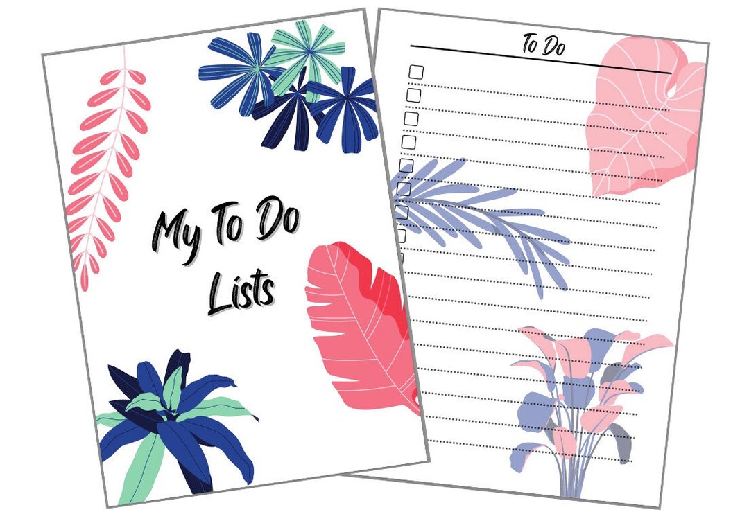 Printable To-do List Planner/organiser - Etsy