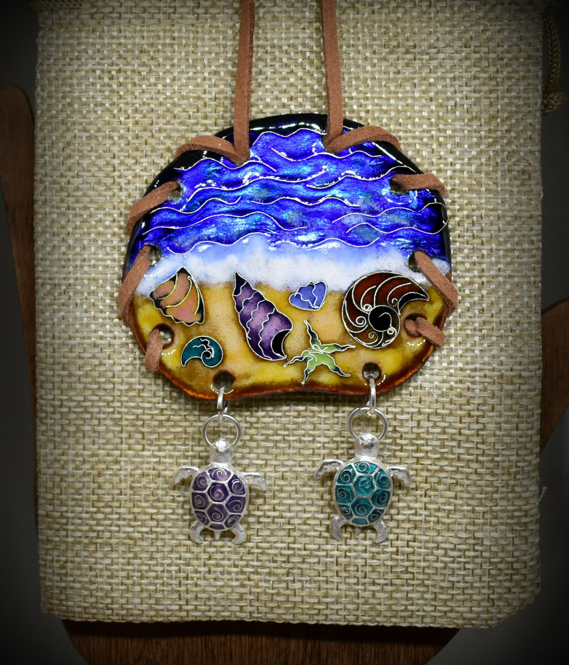 Cloisonné Enamel Sea Shells and Turtles - Etsy