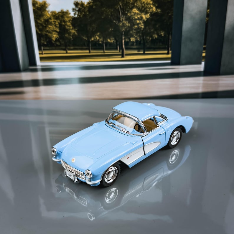 1957 Chevy Corvette | Diecast Model Car | Licensed Model Cars | Scale 1 ...