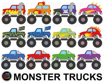 Monster Truck Clipart, Monster Trucks, Trucks Clipart, Cute Trucks ...