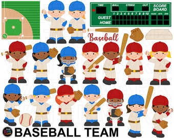 Baseball Clipart, Baseball Team, Baseball Graphics, Baseball Players ...