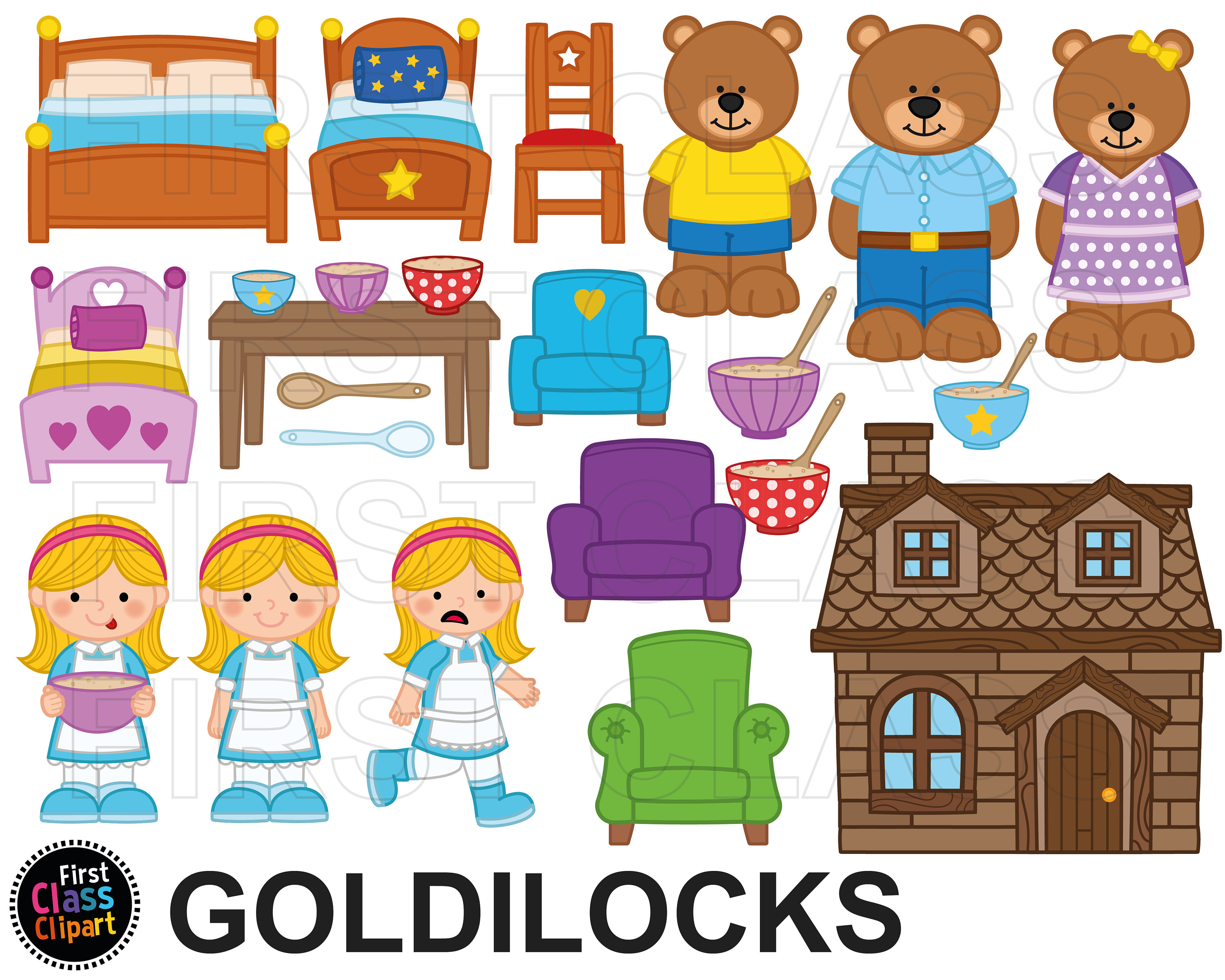 Goldilocks And The Three Bears Story Chairs