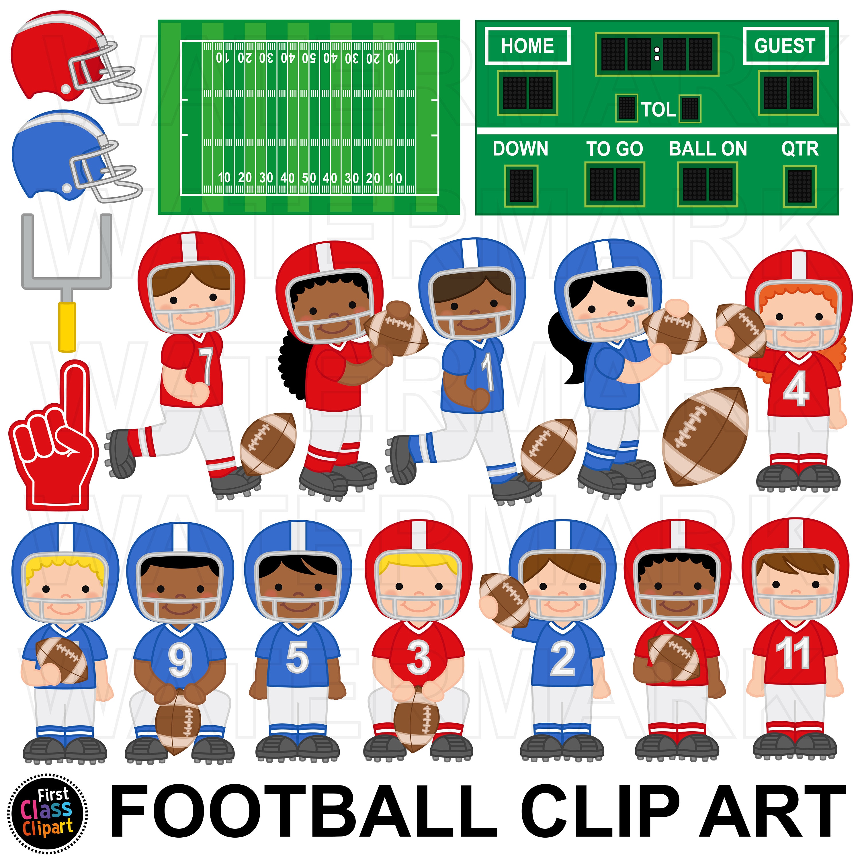American Football Clip Art, Football Clip Art, Goal, Sports, Ball ...
