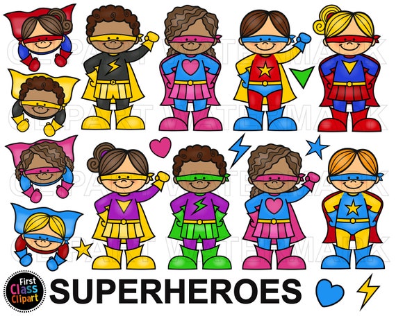 Superhero Kid Clipart