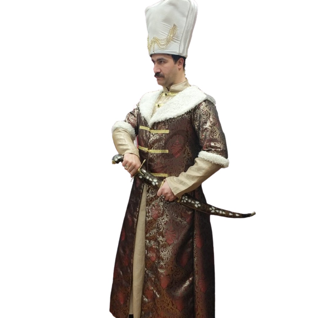 Muhtesem Yuzyil Sultan Costume for Men Traditional Ottoman full Dress ...