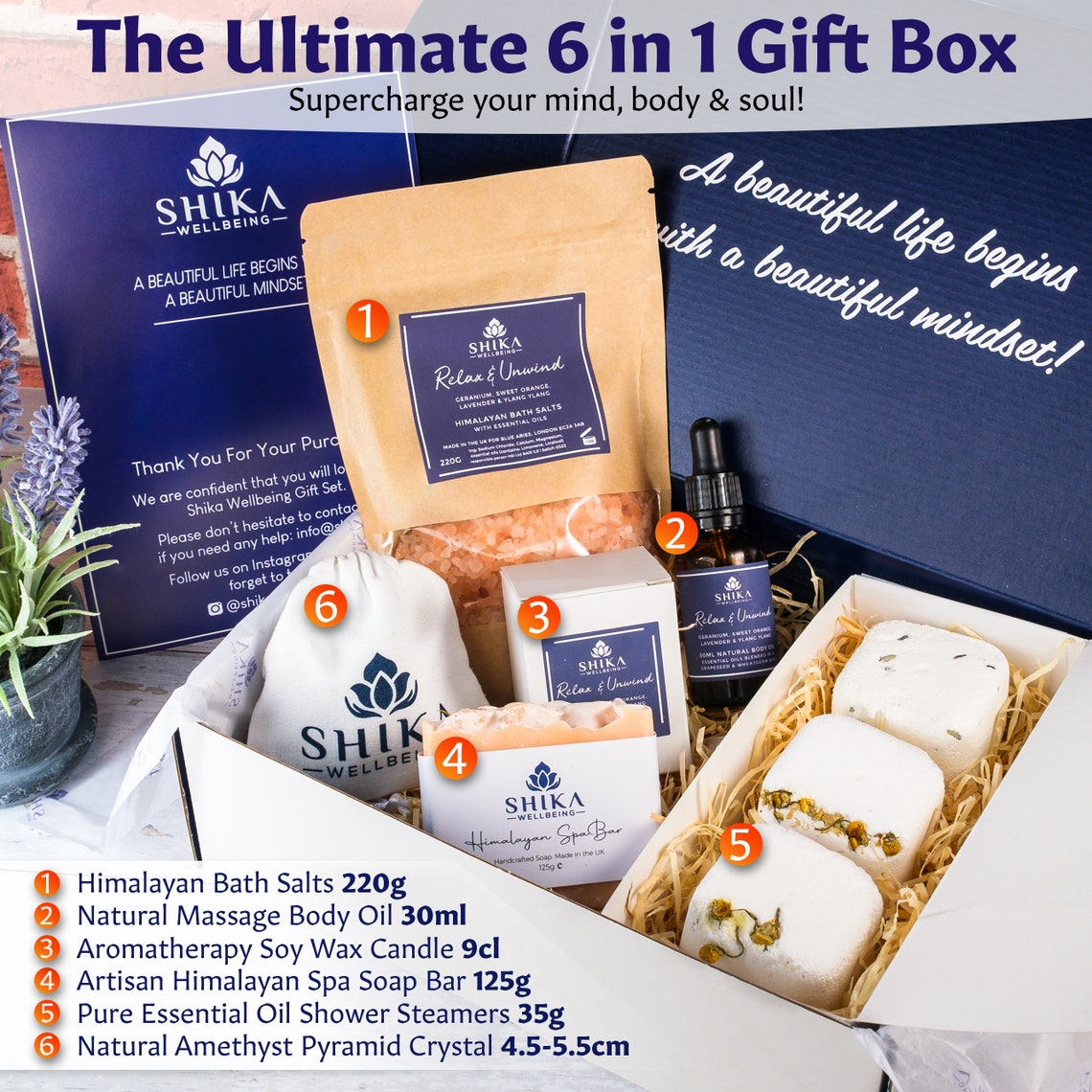 Relax and Unwind Wellbeing Self Care Spa Pamper Hamper Gifts for Women ...