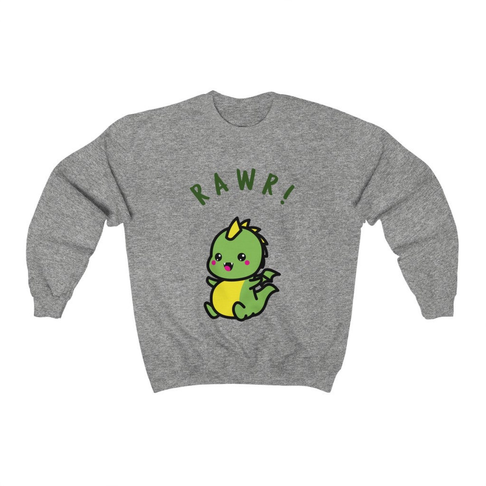 RAWR Sweatshirt | Gildan 18000 | Soft Aesthetics |harajuku Fashions ...