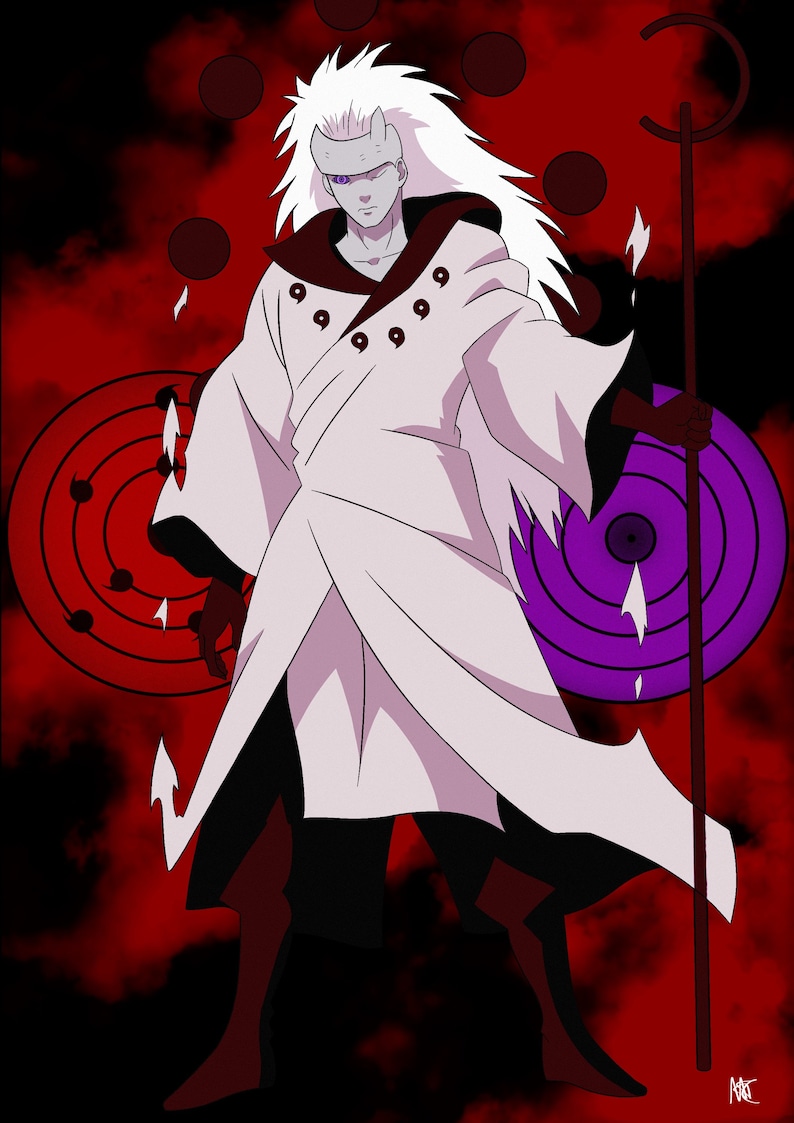 Madara 10 Tails Form Print - Etsy