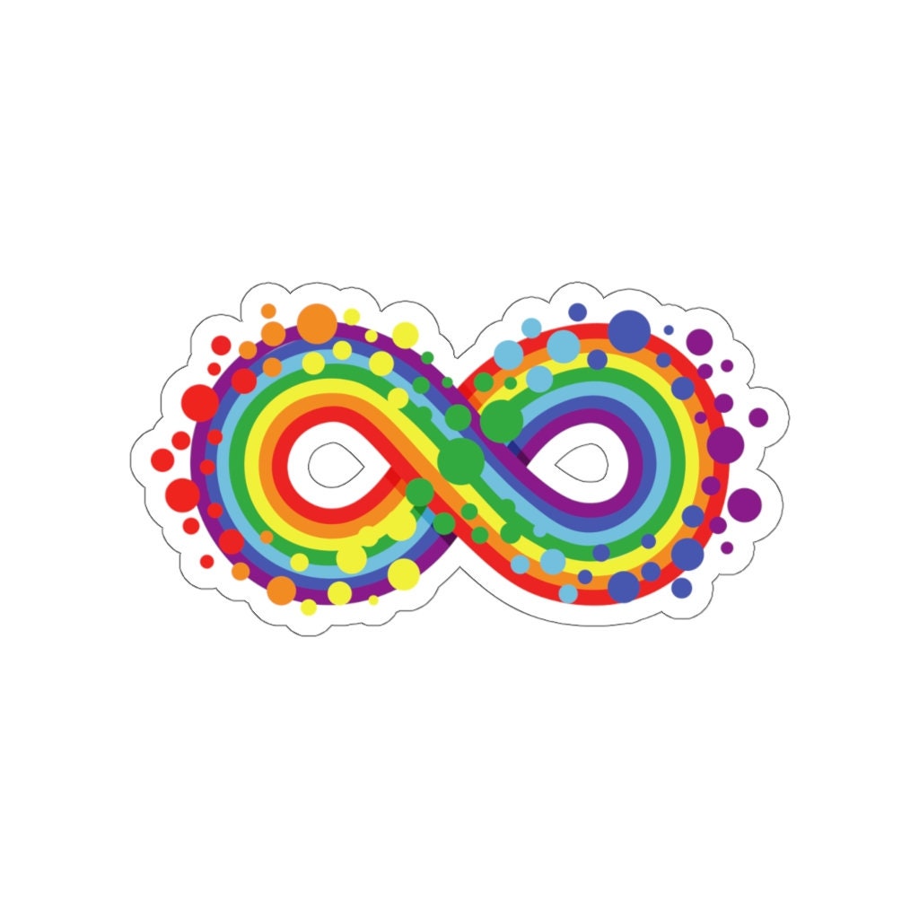 Neurodiversity Symbol Autistic Pride Day Rainbow Decal - Etsy