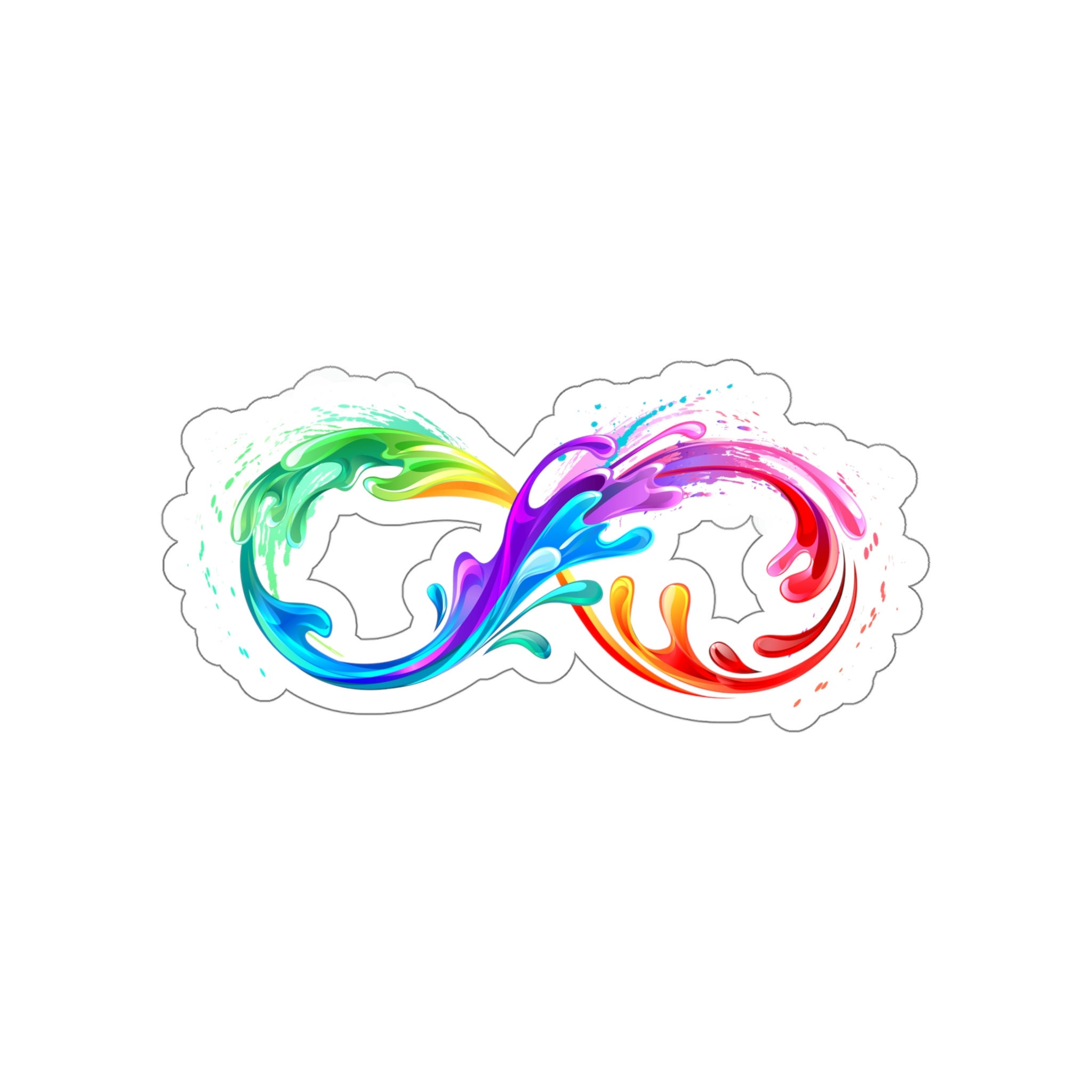 Rainbow Infinity Symbol Embrace Neurodiversity - Etsy