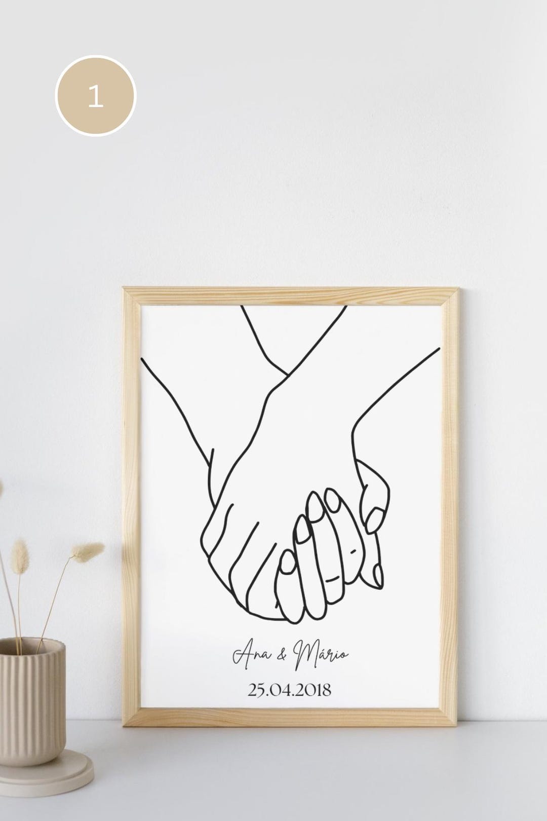 Family Line Art Printable, Fine Line Couples Portrait, Digital Download ...