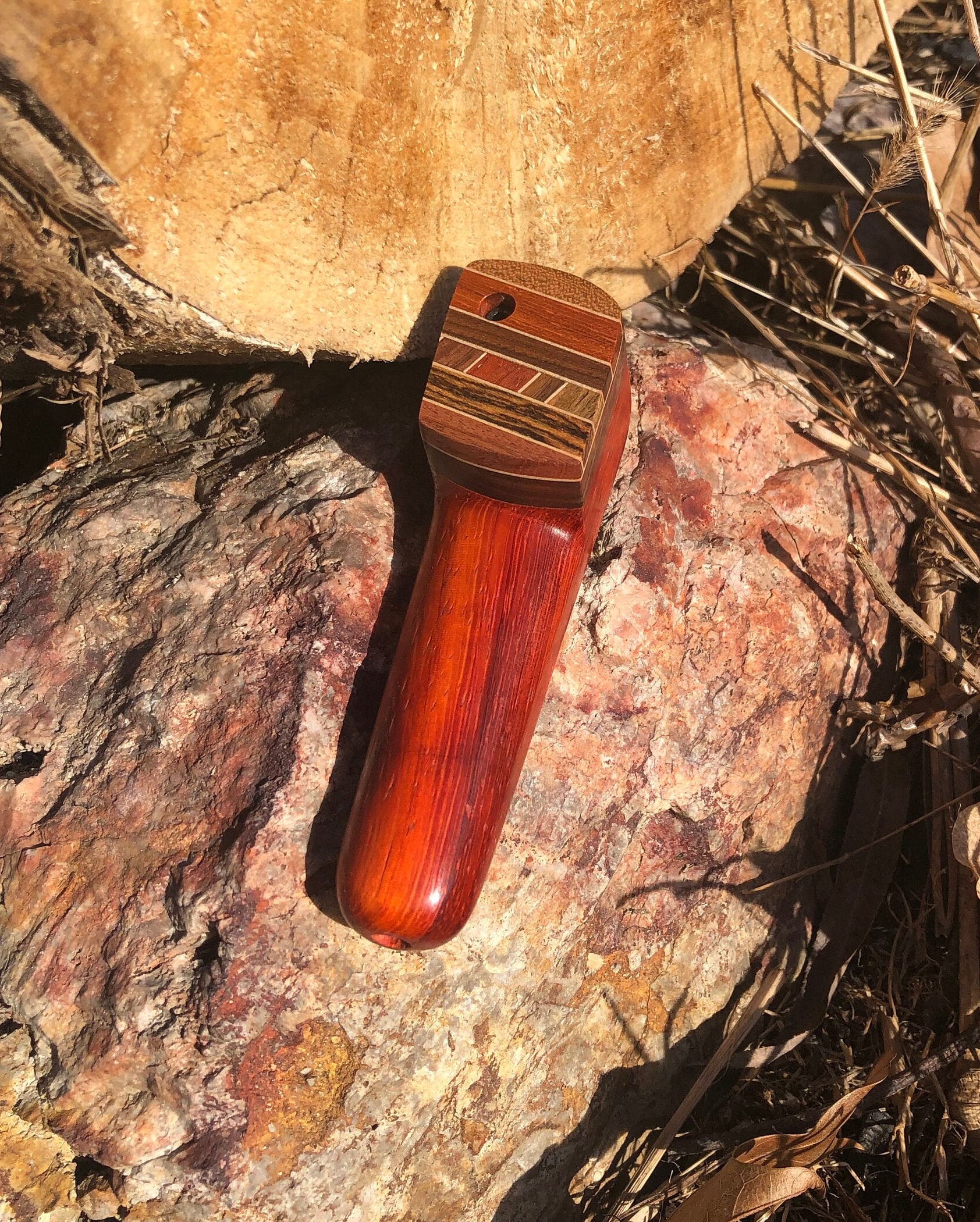 3 3/4 Long Hardwood Pipe With Laminated Top - Etsy