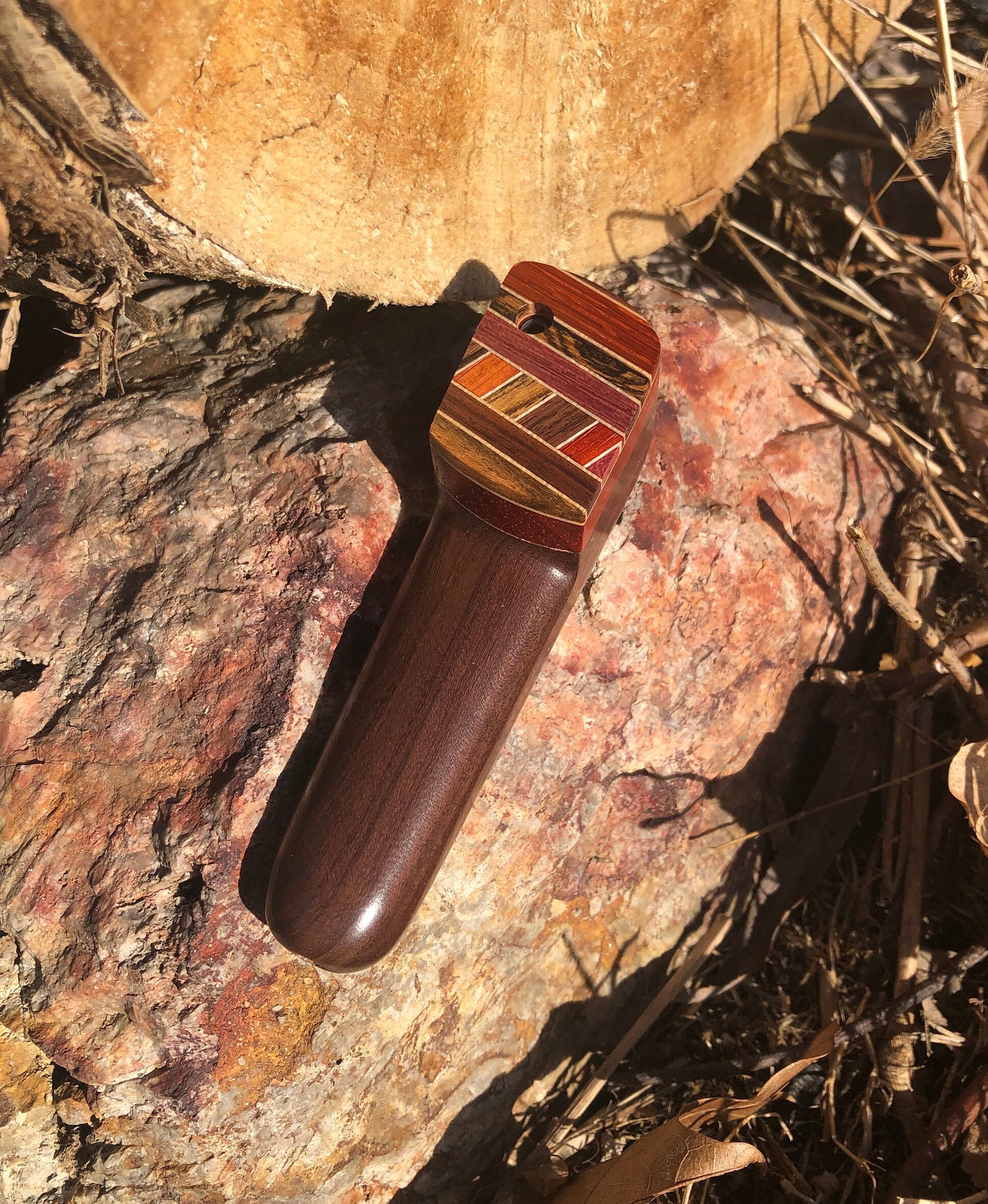3 3/4" Long Hardwood Pipe With Laminated Top - Etsy