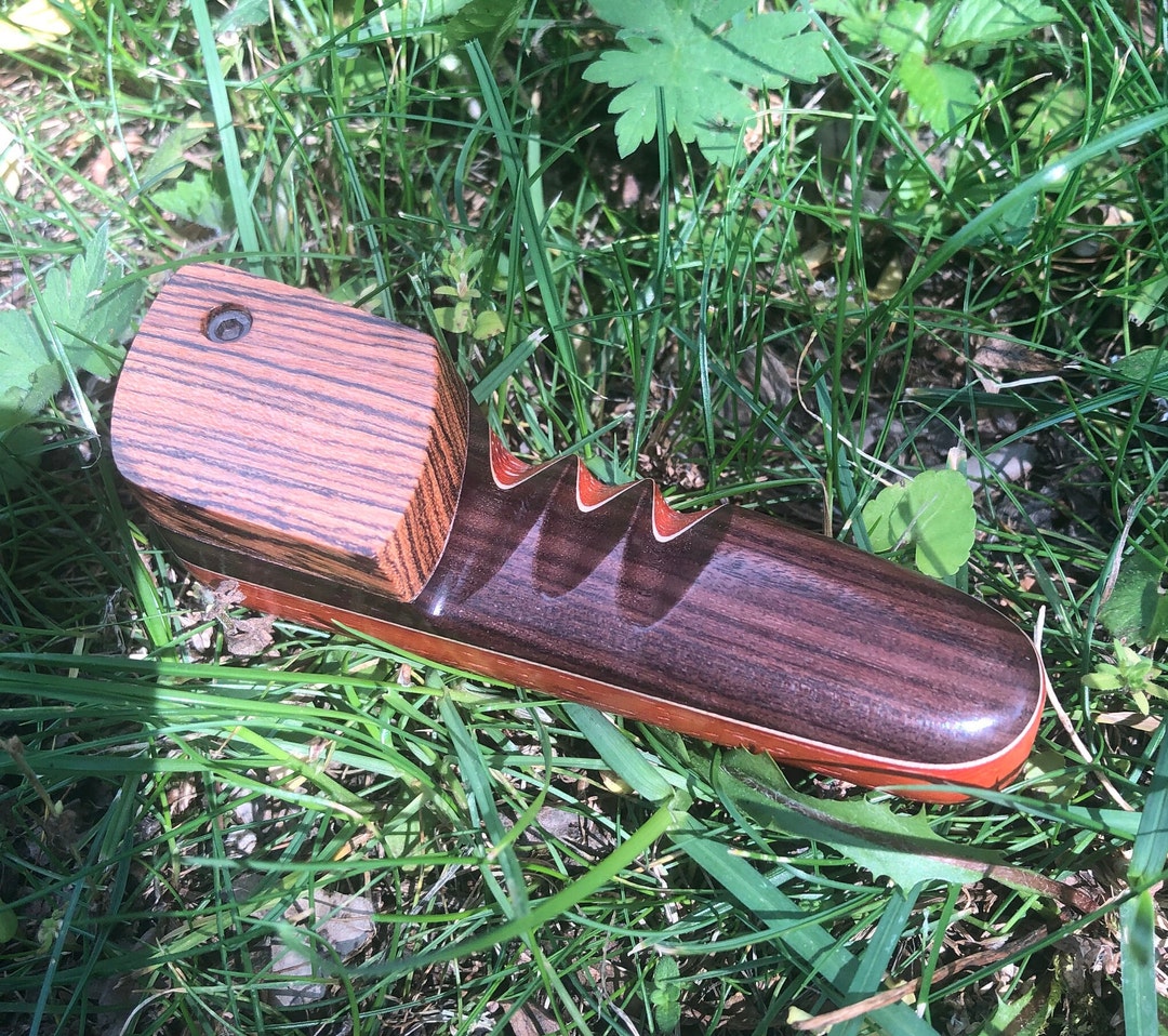 4" Handcarved Laminated Pipe With Swivel Top - Etsy UK