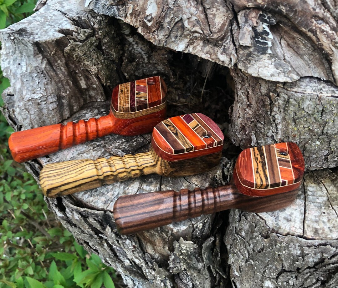 4" Spiral Stem Laminated Top Pipe - Etsy