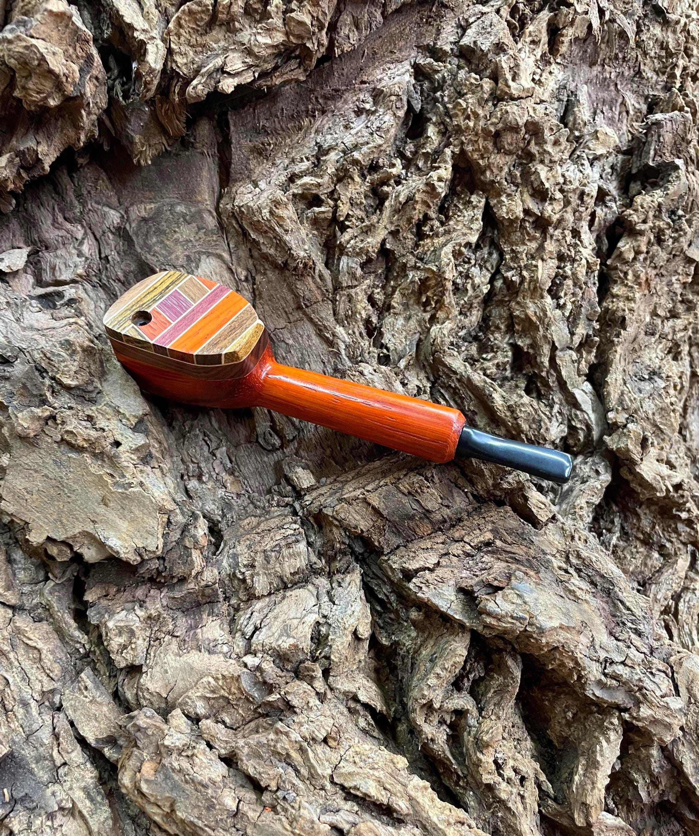 5" Round Stem Pipe With Laminated Top and Bit - Etsy