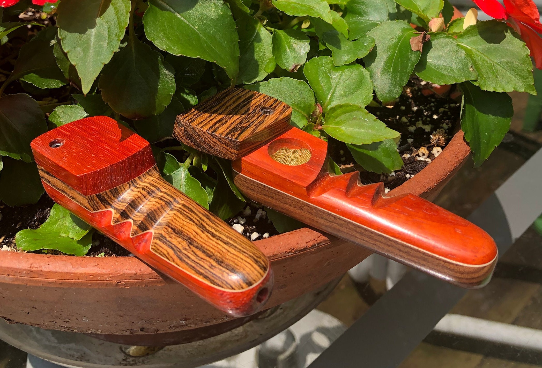 4" Handcarved Laminated Pipe With Swivel Top - Etsy