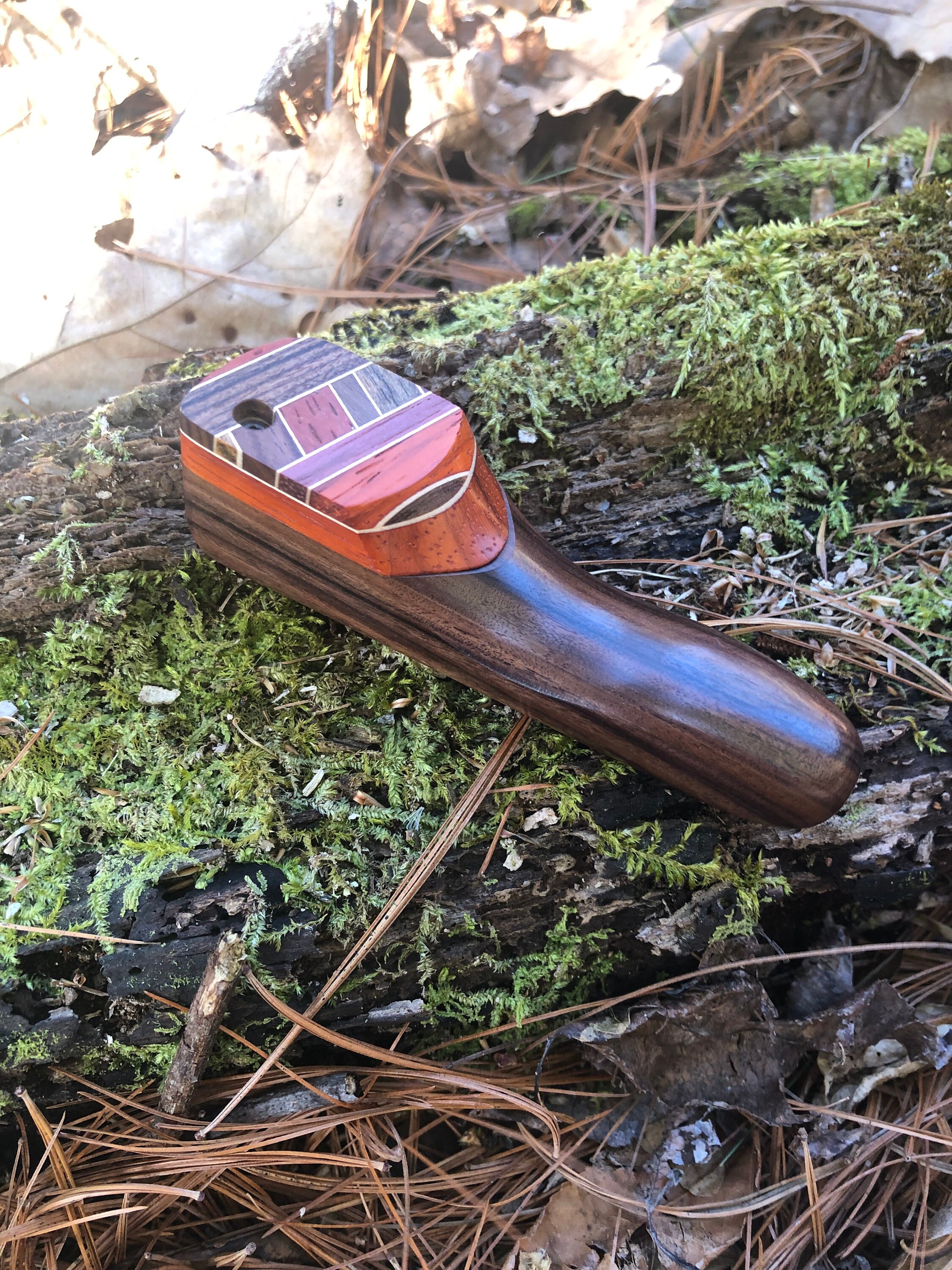 4" Long Laminated Top Wooden Smoking Pipe - Etsy