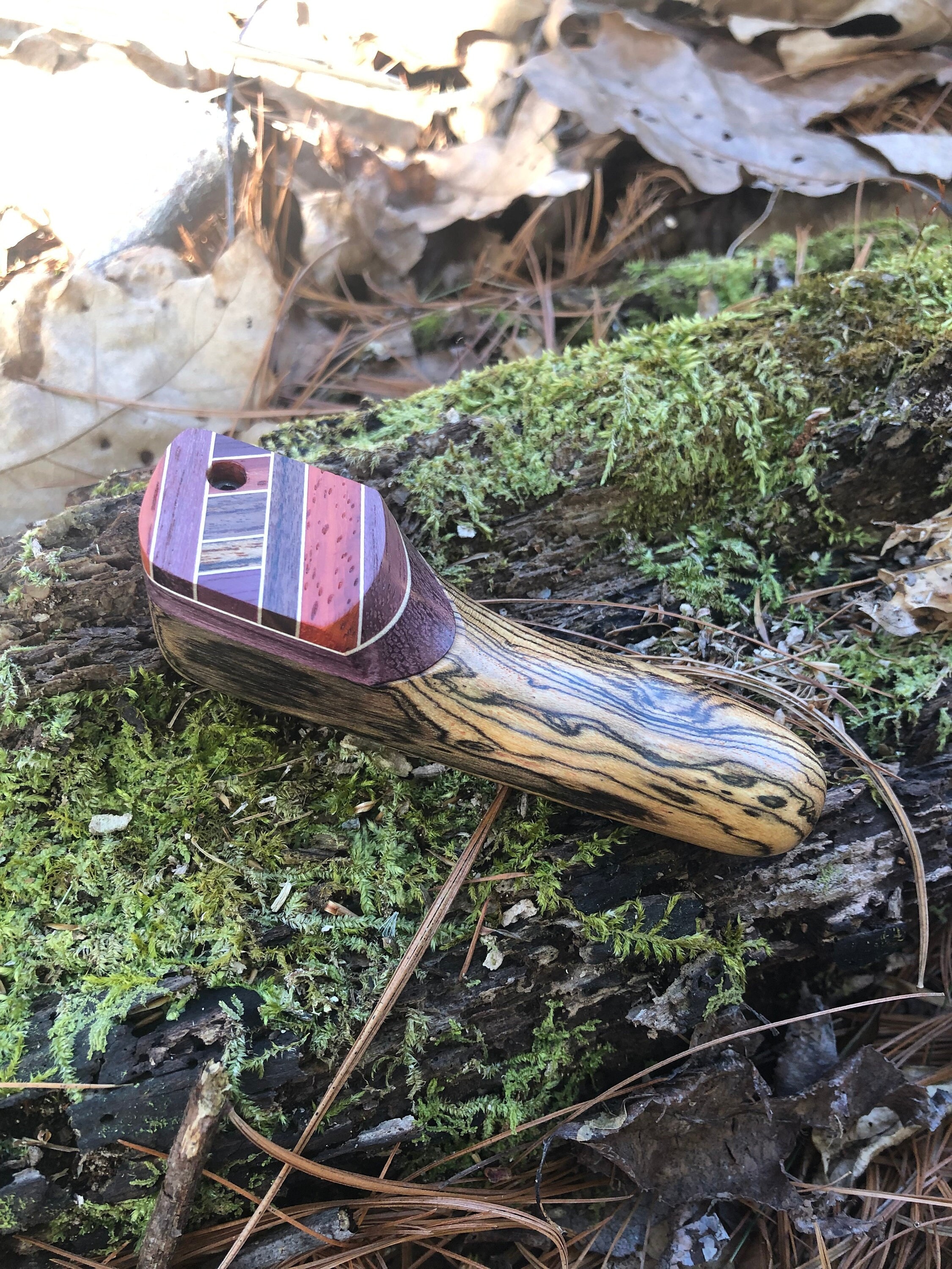 4" Long Laminated Top Wooden Smoking Pipe - Etsy