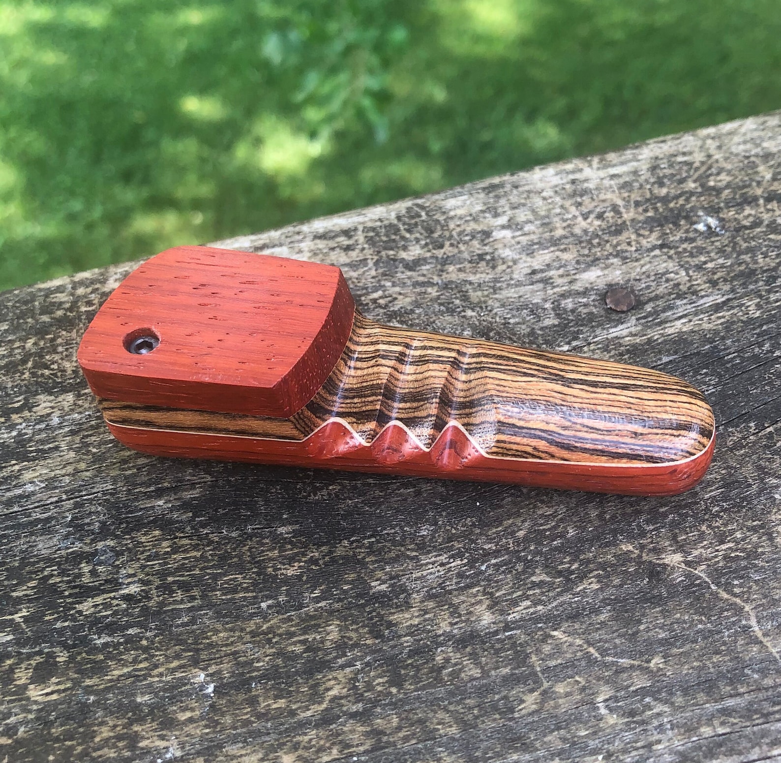 4" Handcarved Laminated Pipe With Swivel Top - Etsy