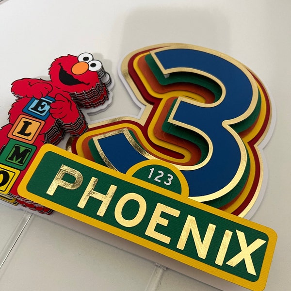 Elmo Cake Topper - Etsy
