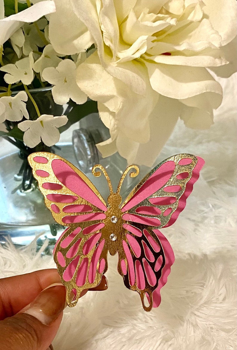 3D Butterfly Set of 8 Butterfly Party Decoration Nursey - Etsy