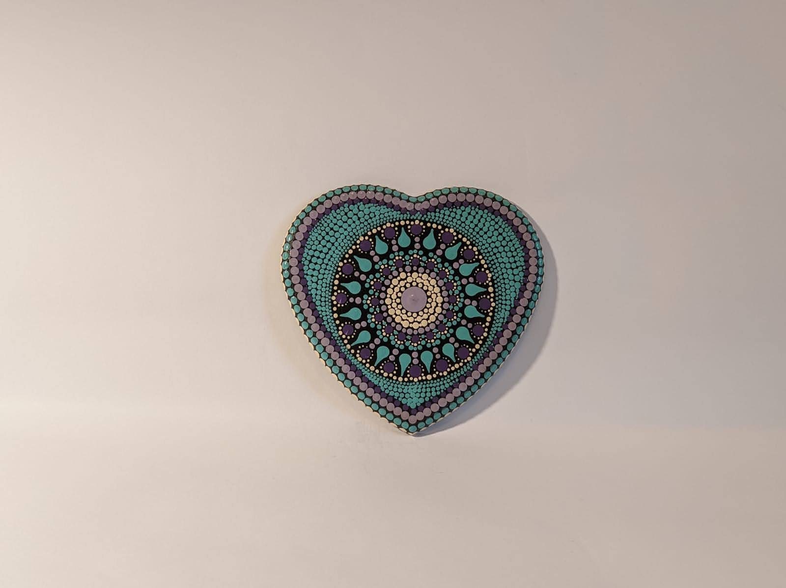 Mandala Dot Art Dot Art Heart Heart Mandala Dot Painting - Etsy Ireland