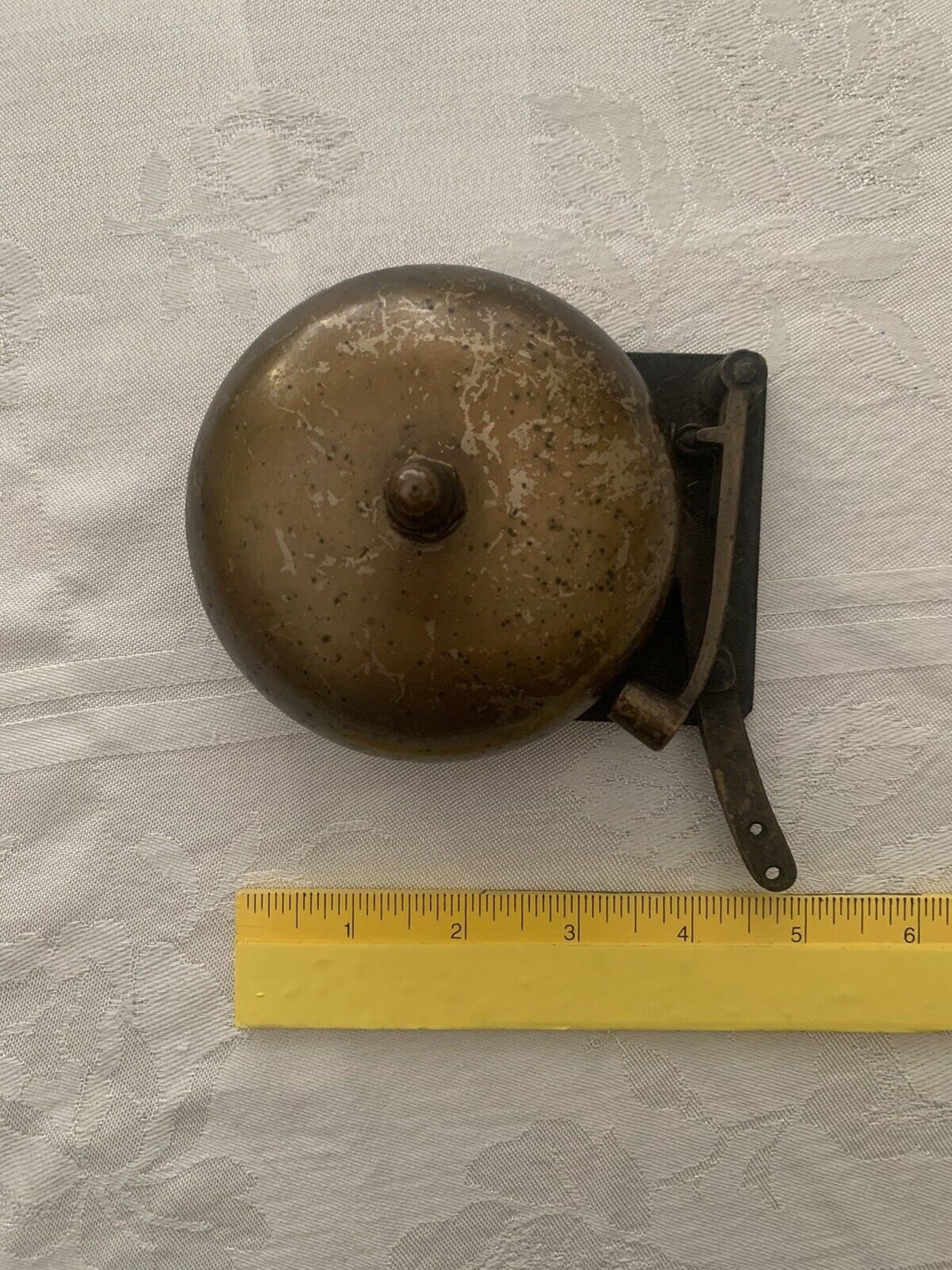 Antique Brass Door Bell Victorian 4" Pull Bell WORKS 1800's - Etsy