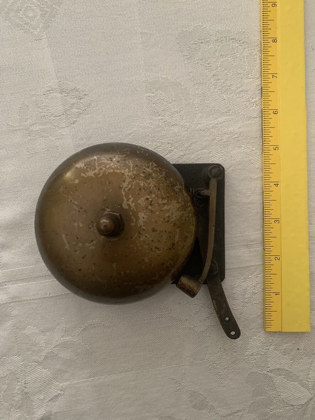 Antique Brass Door Bell Victorian 4" Pull Bell WORKS 1800's - Etsy