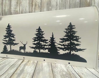 Buck Deer Personalized Set of 2 Matching Mailbox Decals for - Etsy