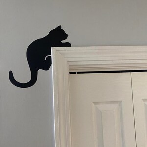 Cute Cat Door Frame Decal - Etsy