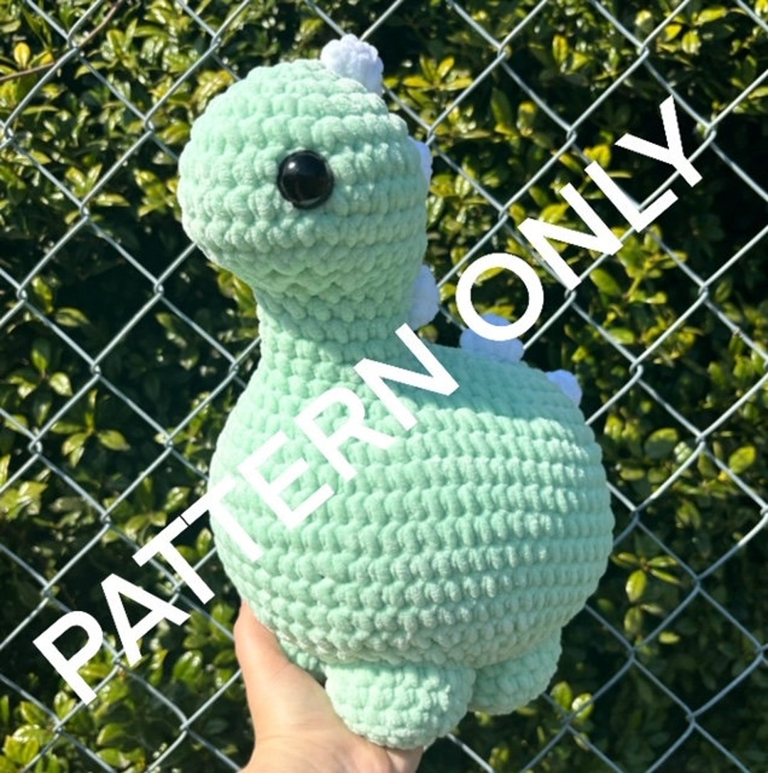 Pistachio the Chunky Dino CROCHET PATTERN - Etsy