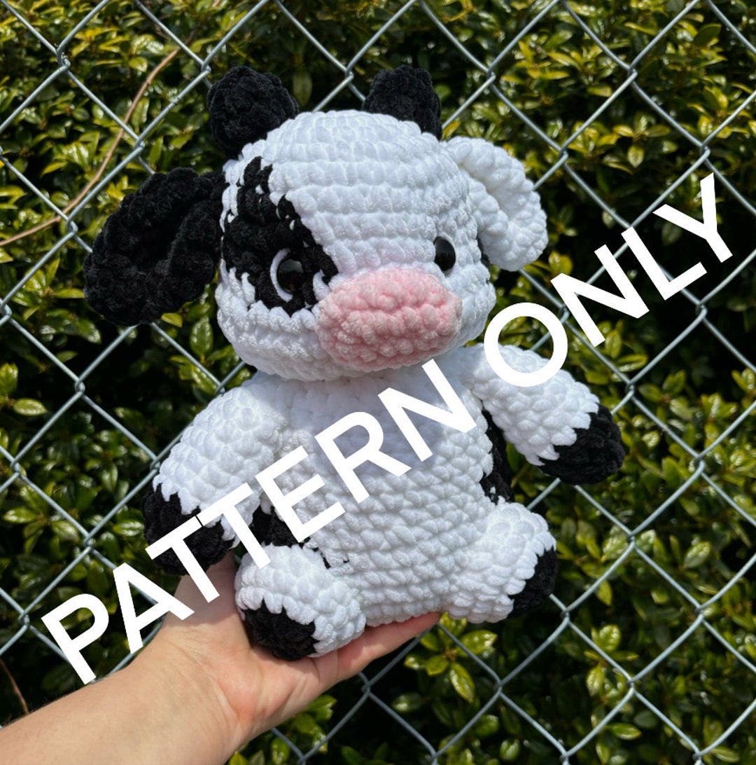 Crochet Chunky Cow PATTERN Amigurumi Plushie - Etsy