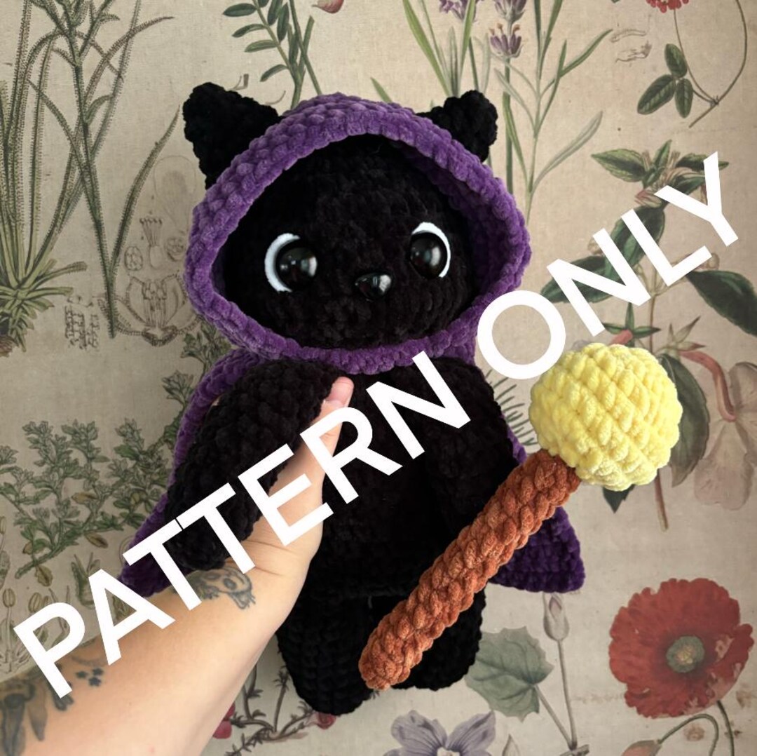 CROCHET Kitty Mage Amigurumi PATTERN - Etsy