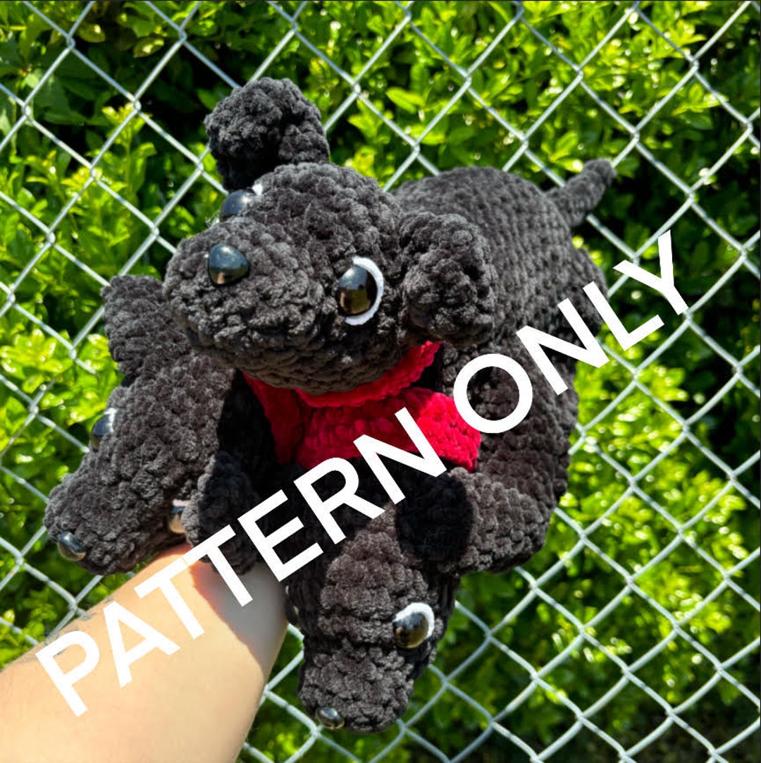 Fluffy the Cerberus Amigurumi CROCHET PATTERN - Etsy