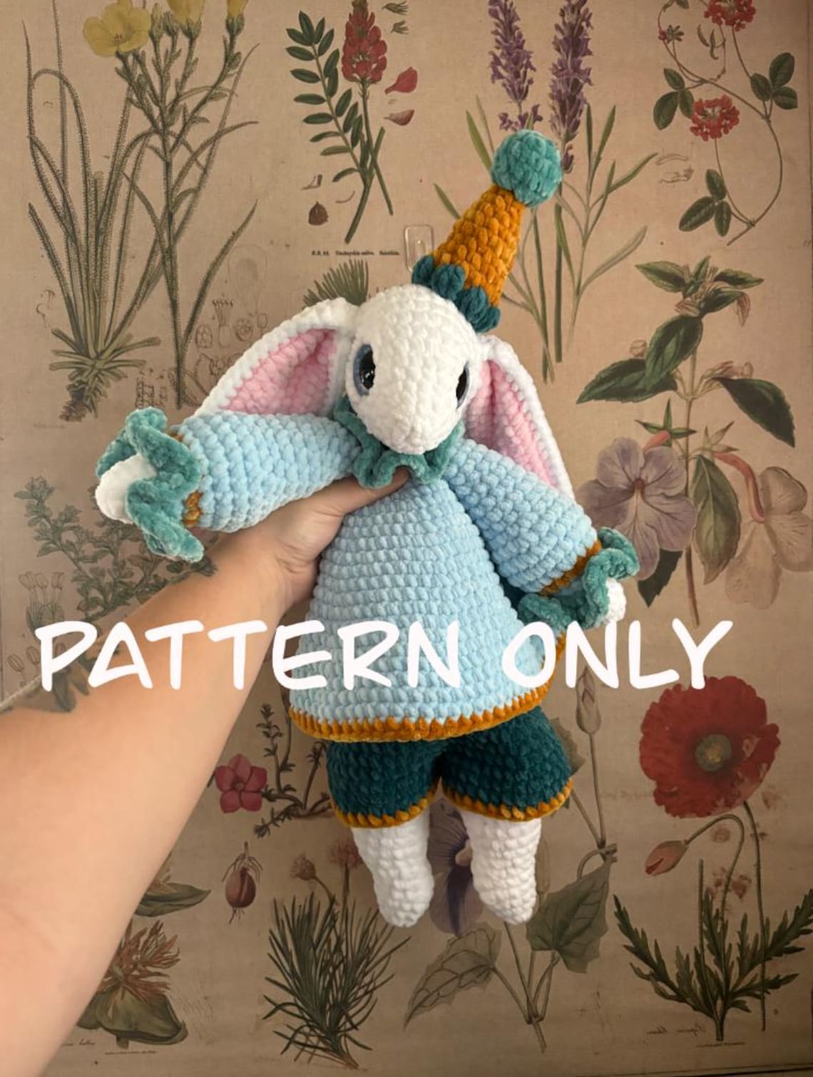 Alice the Clown Bunny Amigurumi Plushie CROCHET PATTERN - Etsy