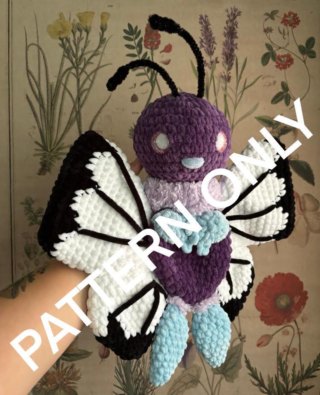 CROCHET Poki the Butter Fly Amigurumi PATTERN - Etsy