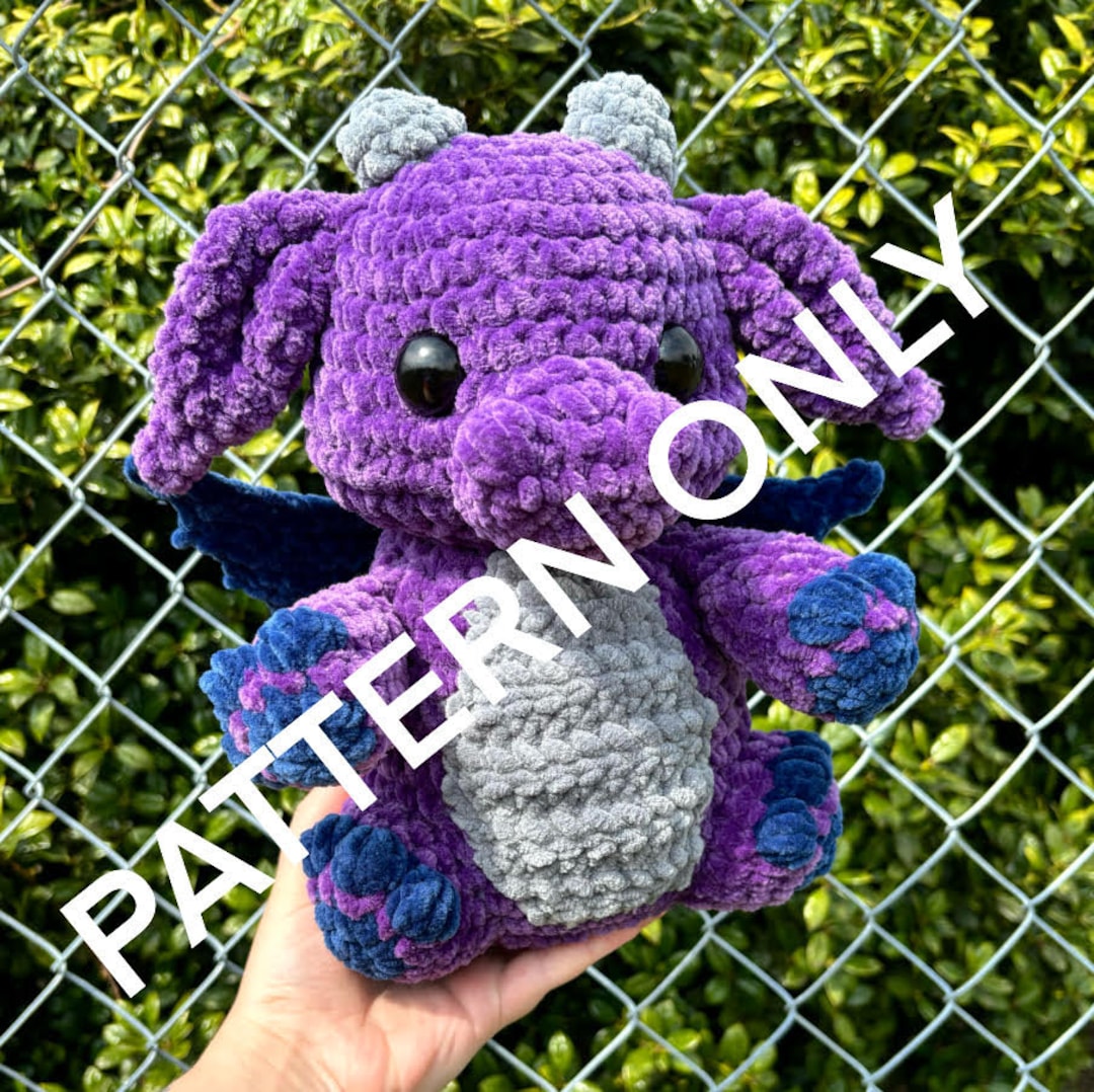 Carla the Chunky Dragon Crochet PATTERN - Etsy