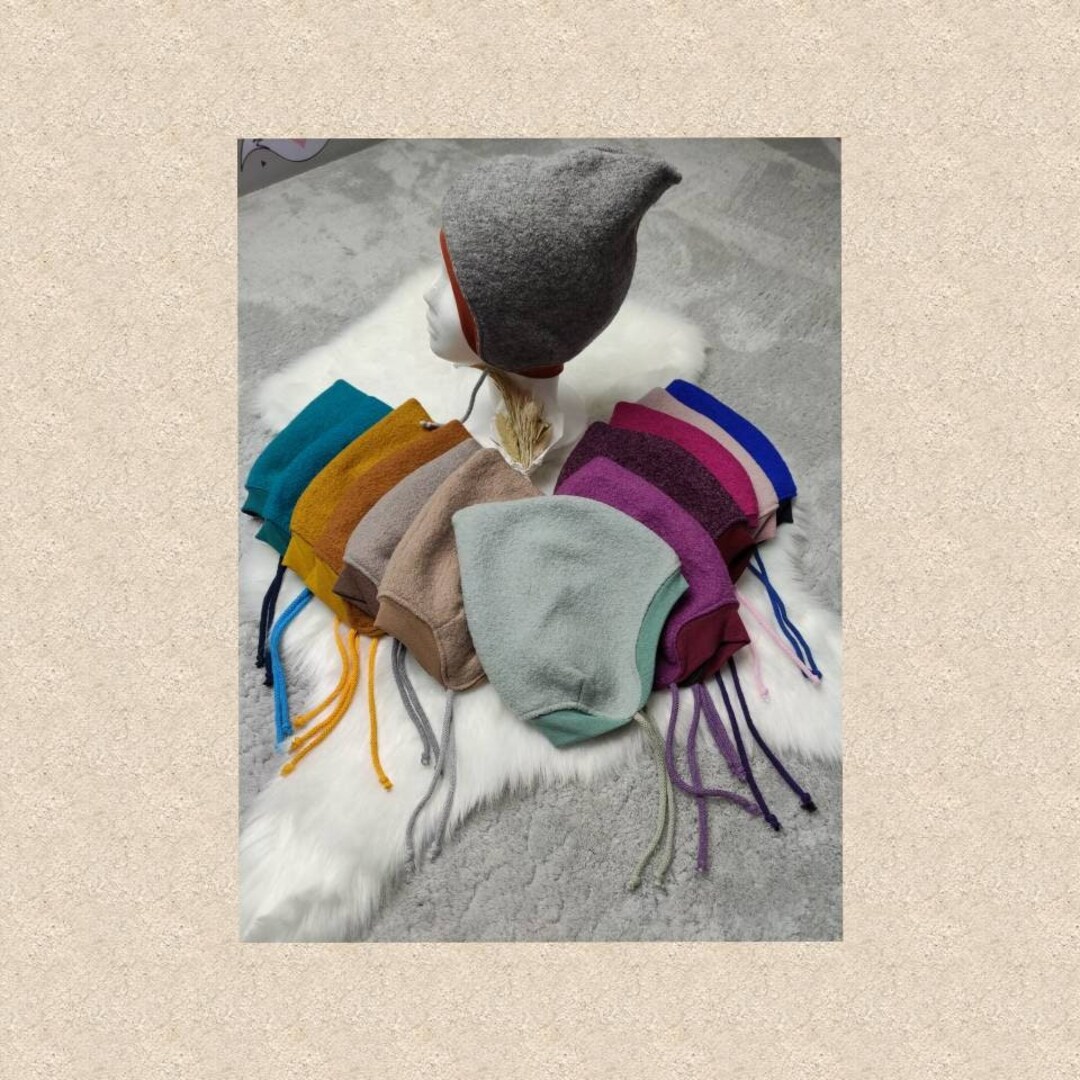 Woolen Hats in Many Colors Lined With Cotton Jersey Sizes 44 - Etsy