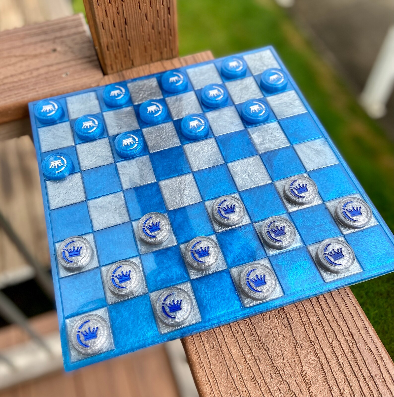 Epoxy Chess/ Checkers Board. Chess Set. Checkers Set. Checkers - Etsy Epoxy Chess/ Checkers Board. Chess Set. Checkers Set. Checkers - Etsy
