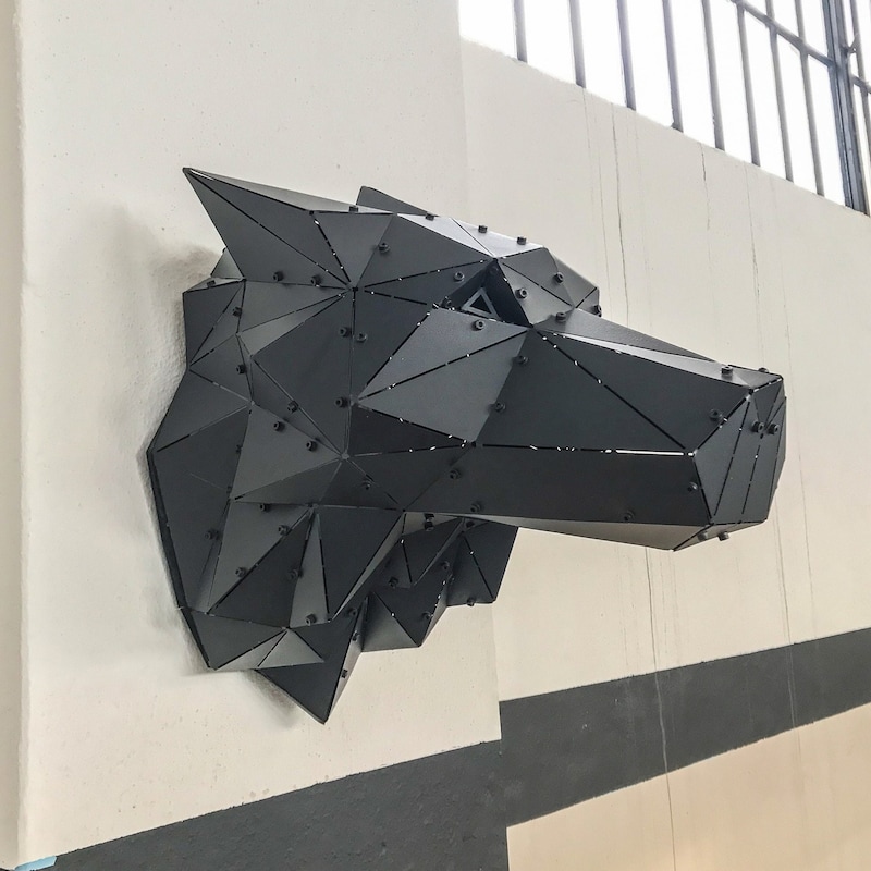 Geometric Wolf - Etsy