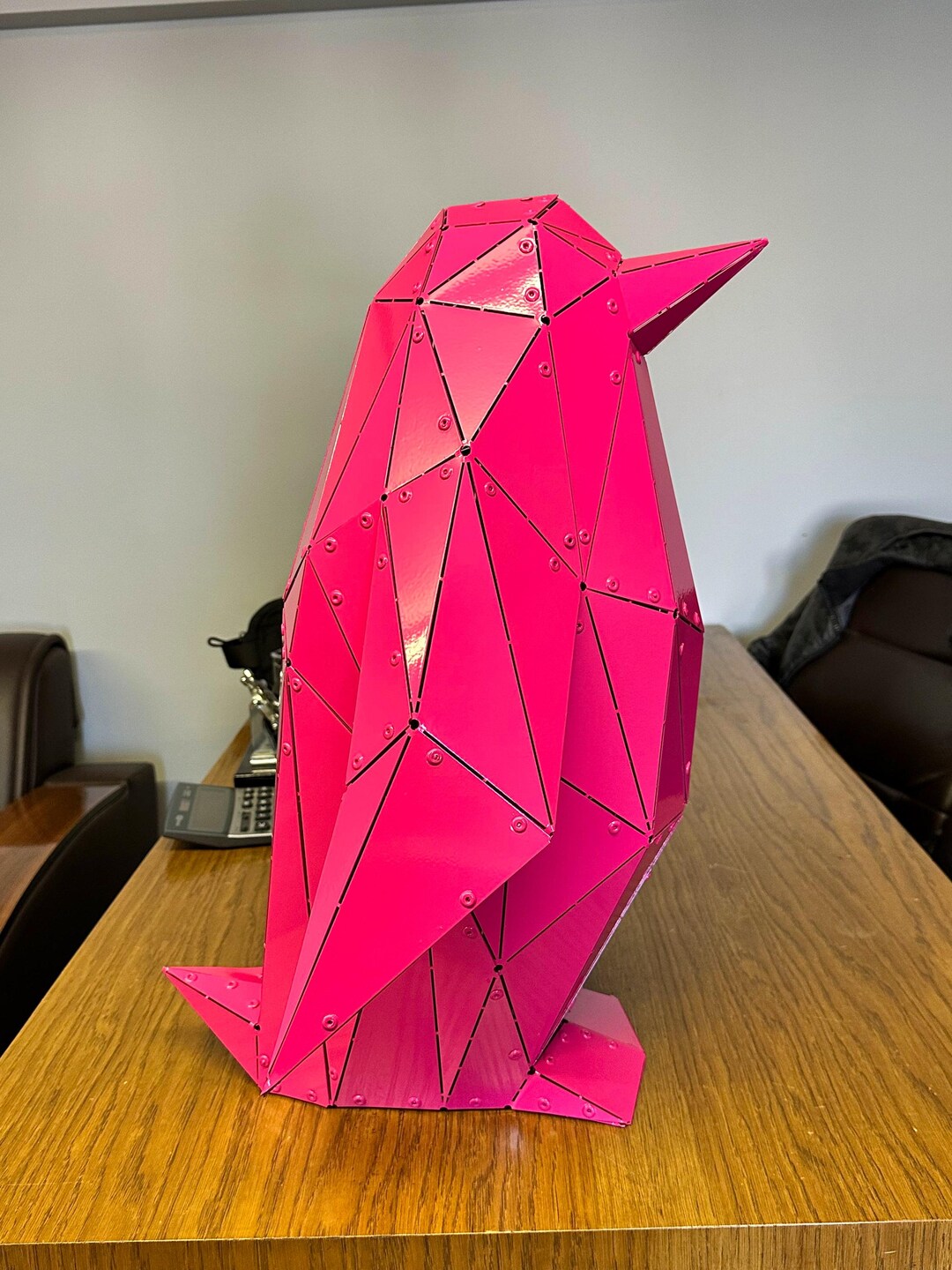 3D Metal Penguin Sculpture: Geometric Animal Home Decor - Etsy